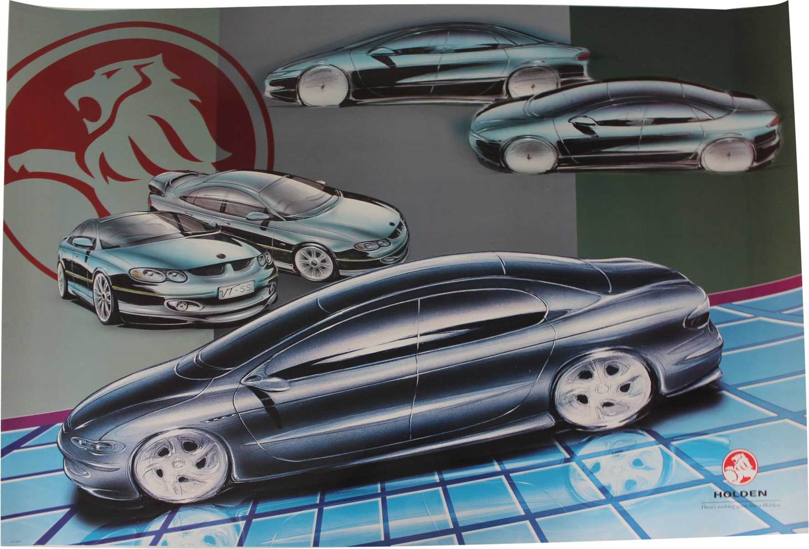 Holden VT SS Commodore Concept Laminated Dealer Poster