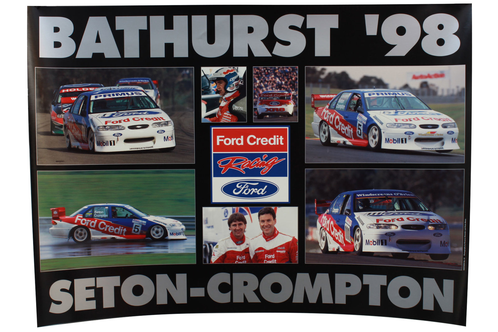 Ford Credit Racing Bathurst 1998 Glen Seton - Neil Crompton Poster EL ...