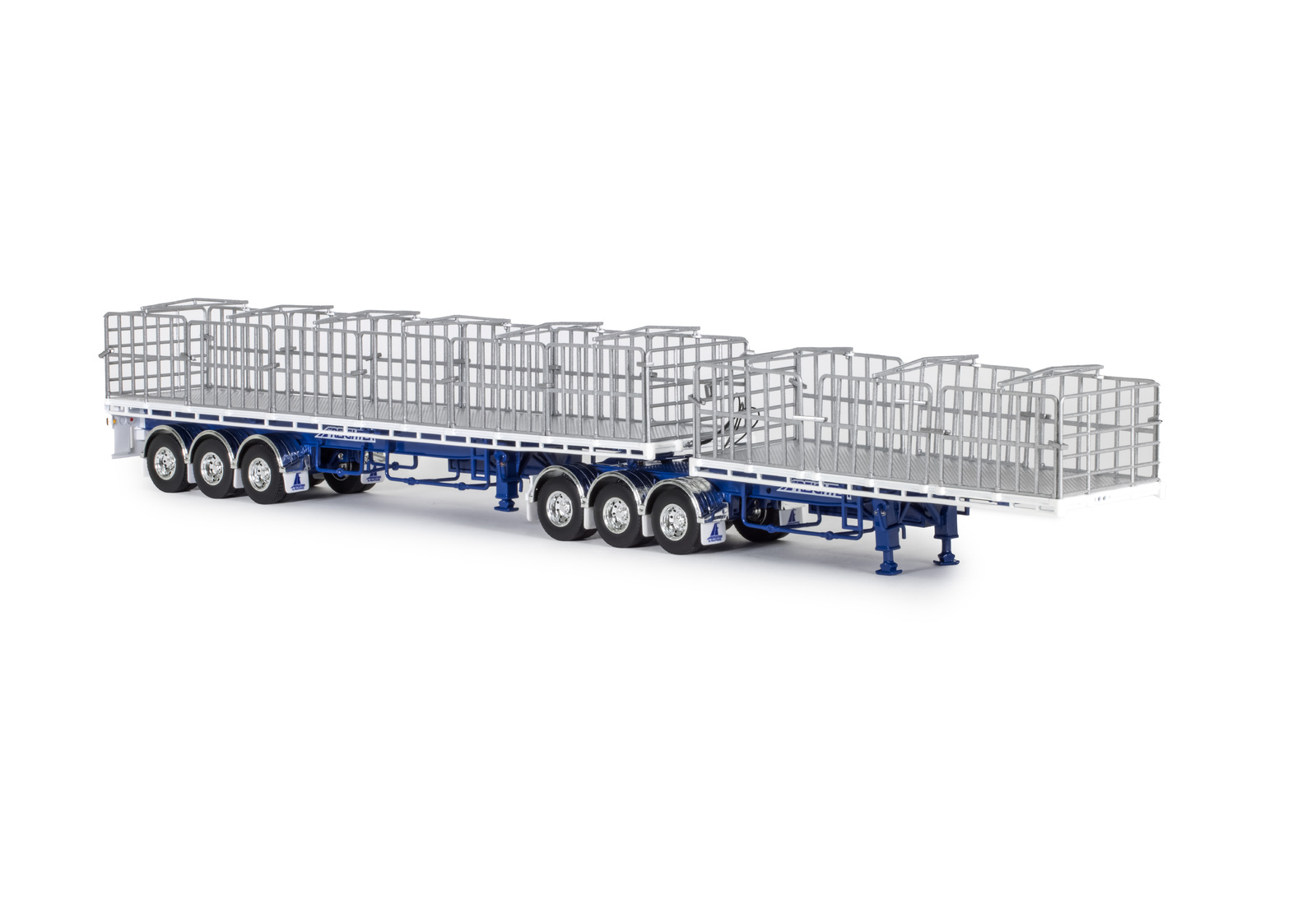 1:50 Freighter B Double Flat Tops - White / Blue